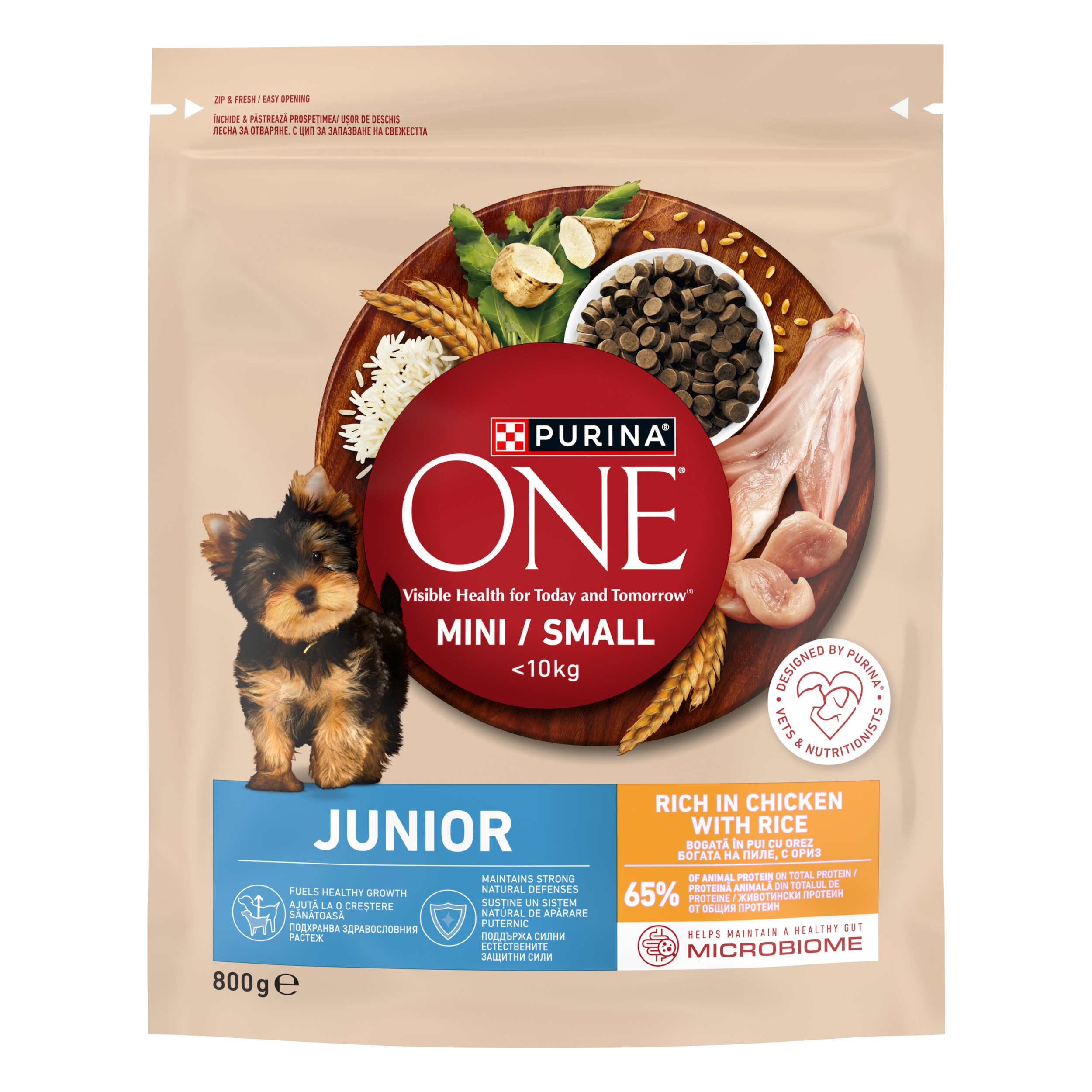 Purina ONE® Mini Junior, bogata piletinom, s rižom | Purina HR
